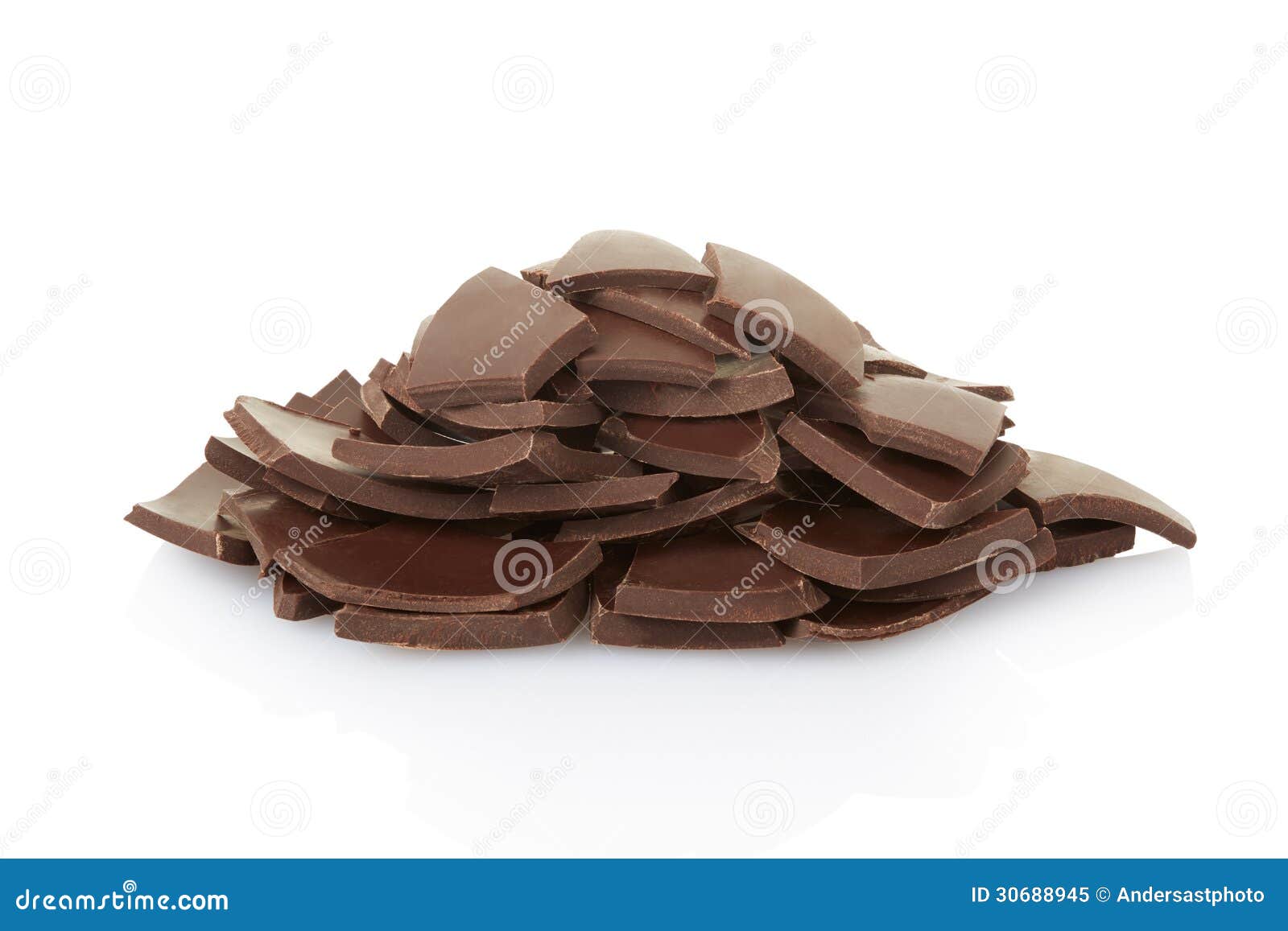 Chocolate pieces and chips stock image. Image of food - 30688945