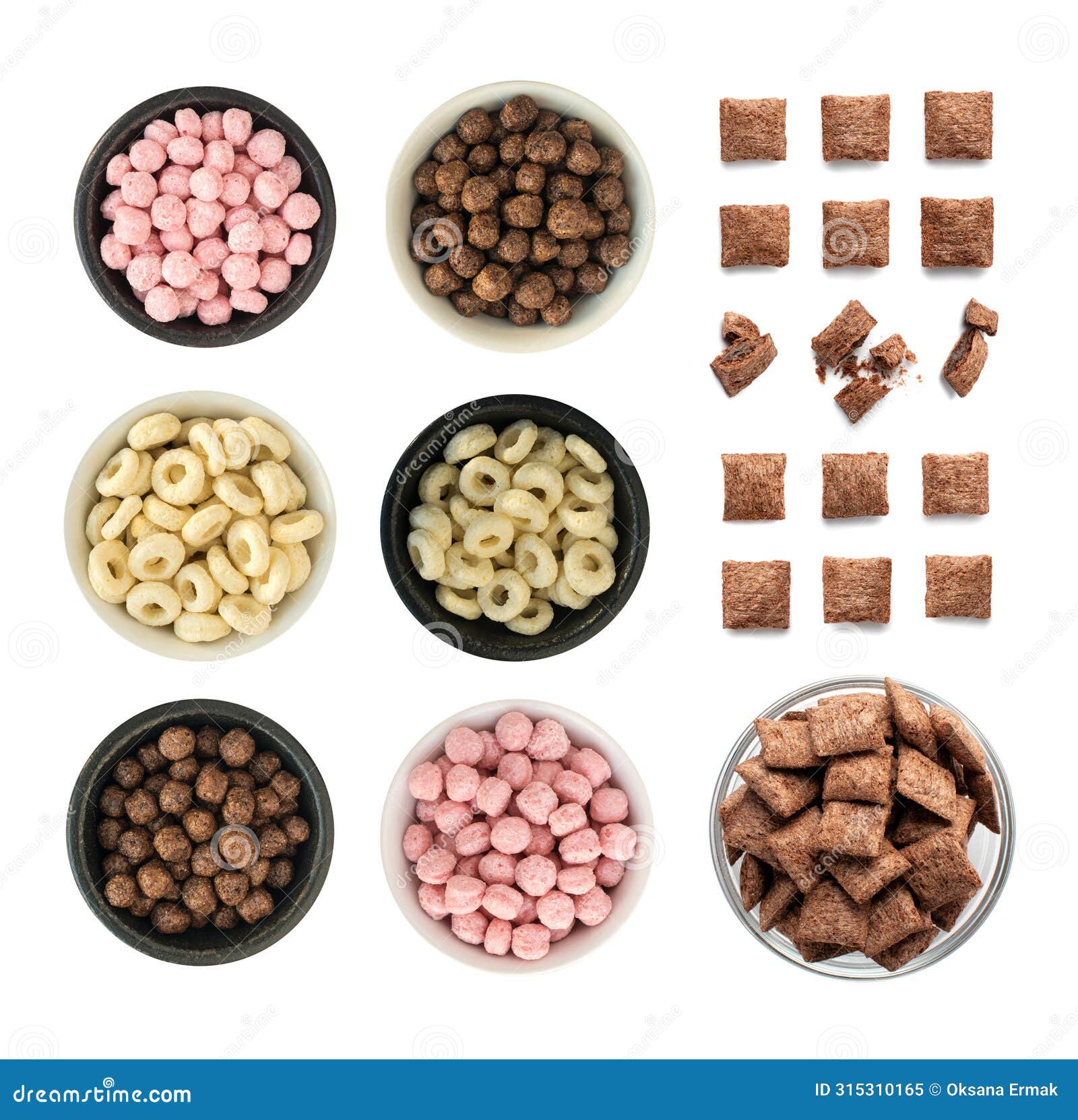 Chocolate Pillows for Breakfast, Choco Cereal Pads, Corn Flakes Stock ...