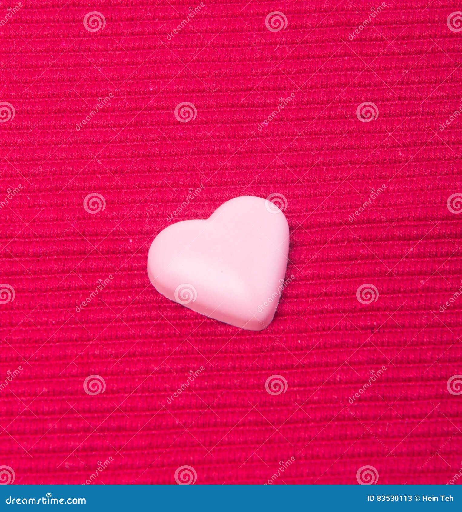 Chocolate in Pink Colour or Love Shape Chocolate. Stock Image - Image ...