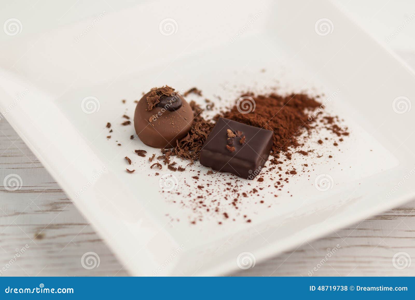 Chocolate plate stock photo. Image of photographed, multiple - 48719738