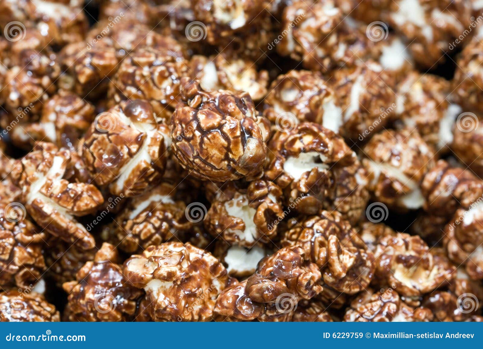 Chocolate popcorn stock image. Image of refreshment, crunchy - 6229759