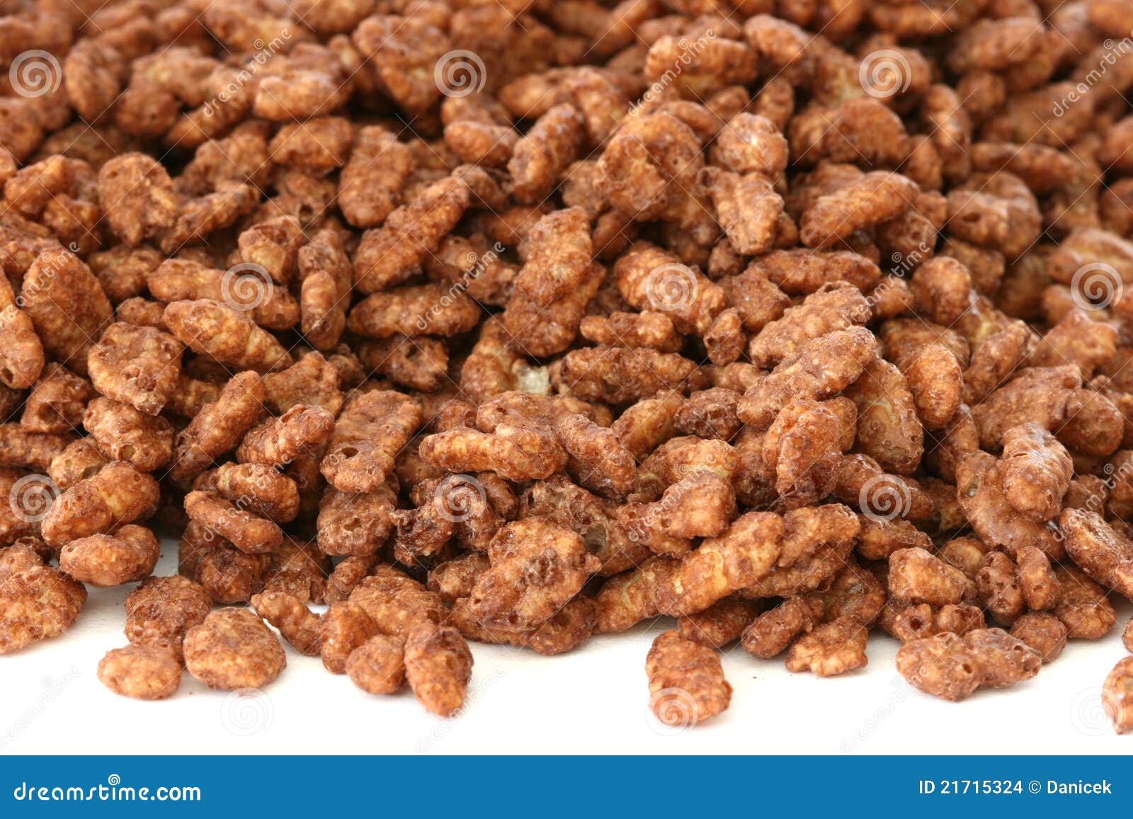 Chocolate Popped Rice Cereals Stock Photo - Image of cereal, food: 21715324