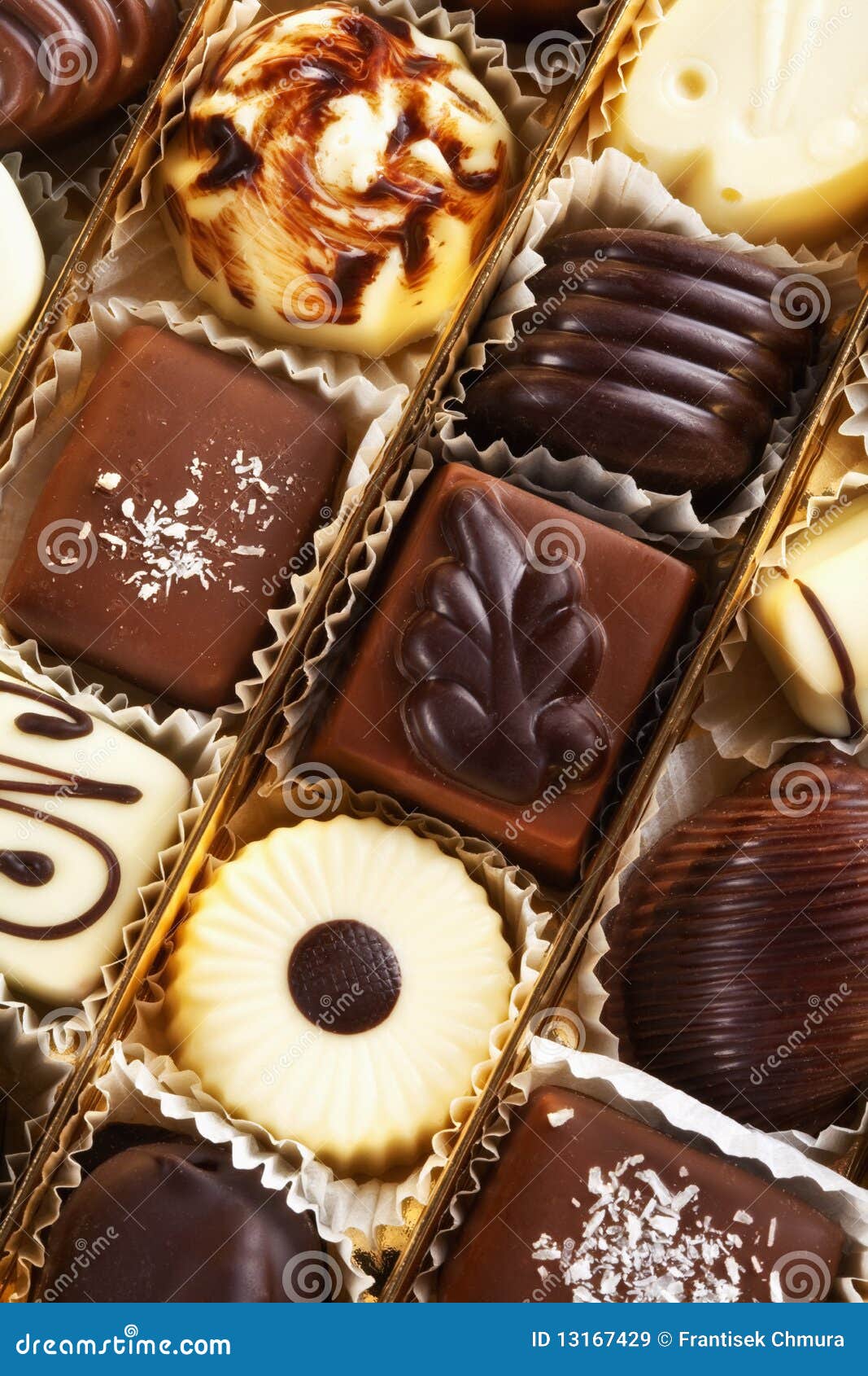 Chocolate pralines stock image. Image of milk, gourmet - 13167429