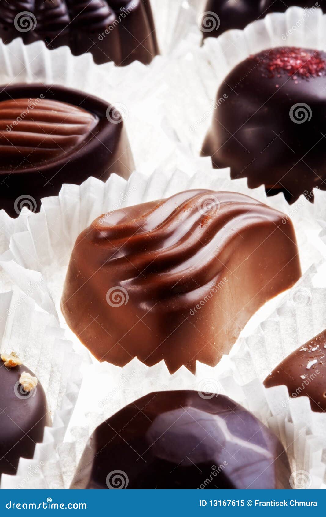 Chocolate pralines stock image. Image of sugar, delicious - 13167615