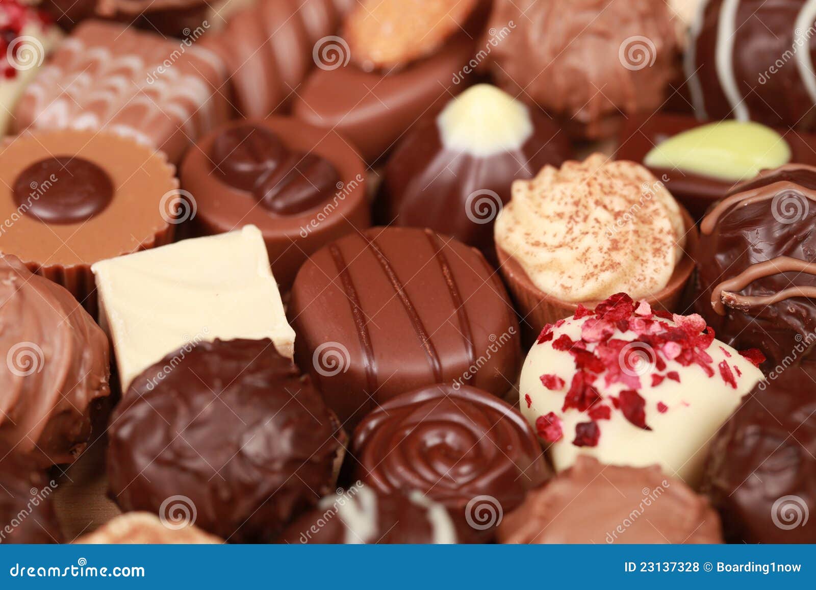 Chocolate Pralines stock photo. Image of praline, candy - 23137328