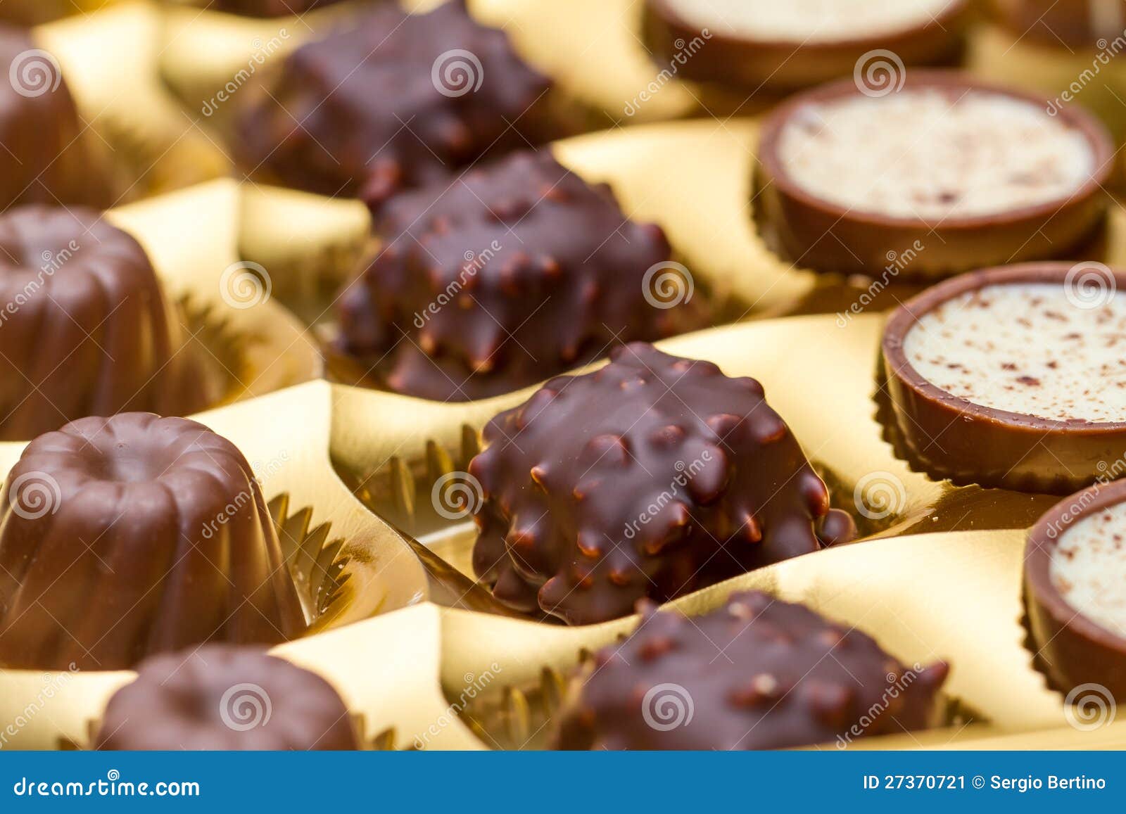 Chocolate pralines stock image. Image of luxurious, details - 27370721