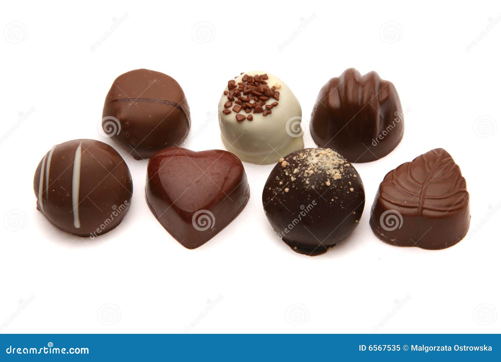 Chocolate pralines stock image. Image of confectionary - 6567535