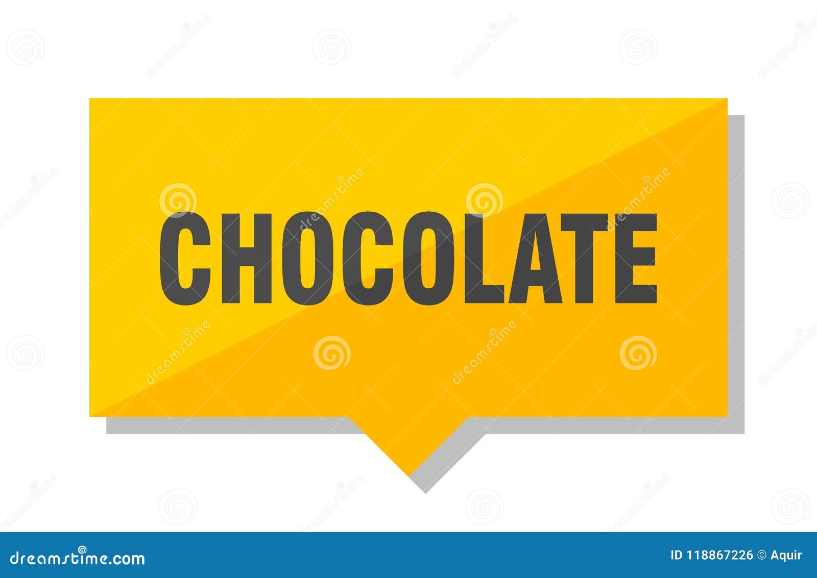 Chocolate price tag stock vector. Illustration of insignia - 118867226