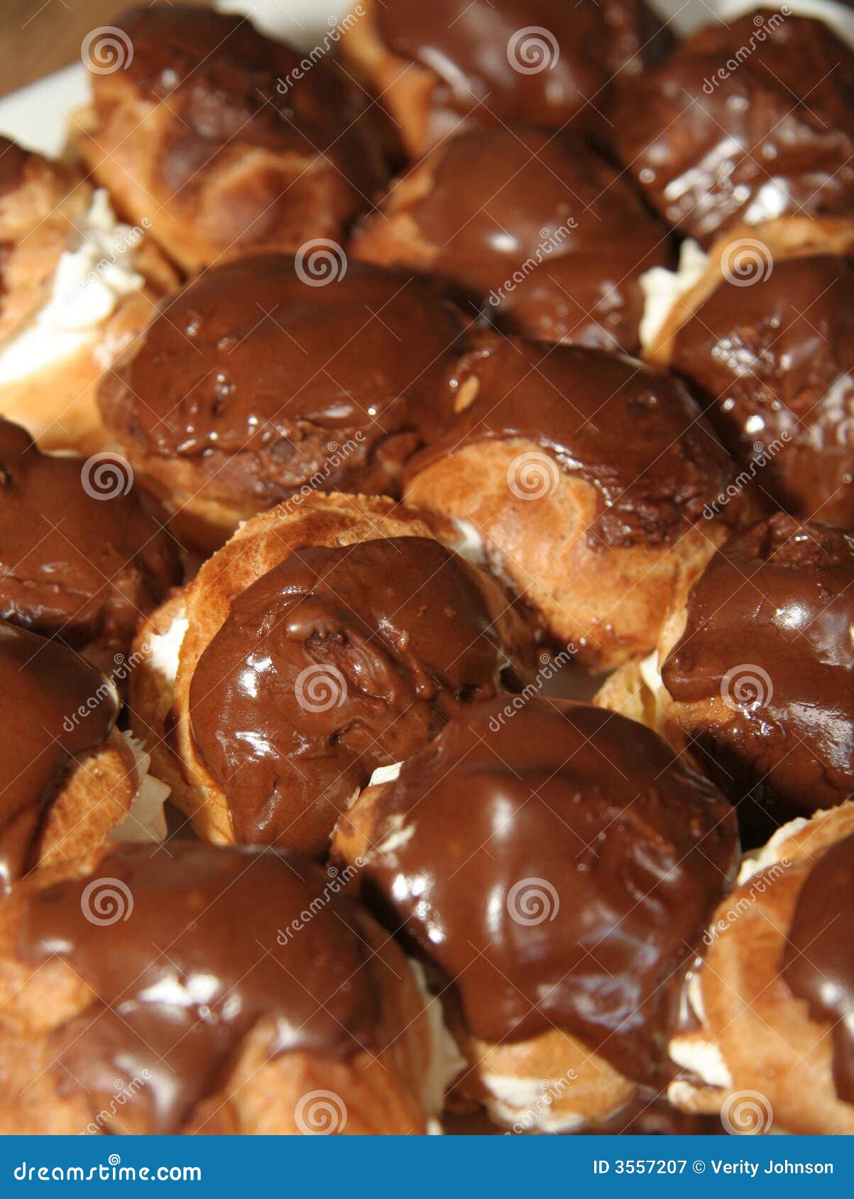 Chocolate Profiteroles stock image. Image of sweet, heap - 3557207