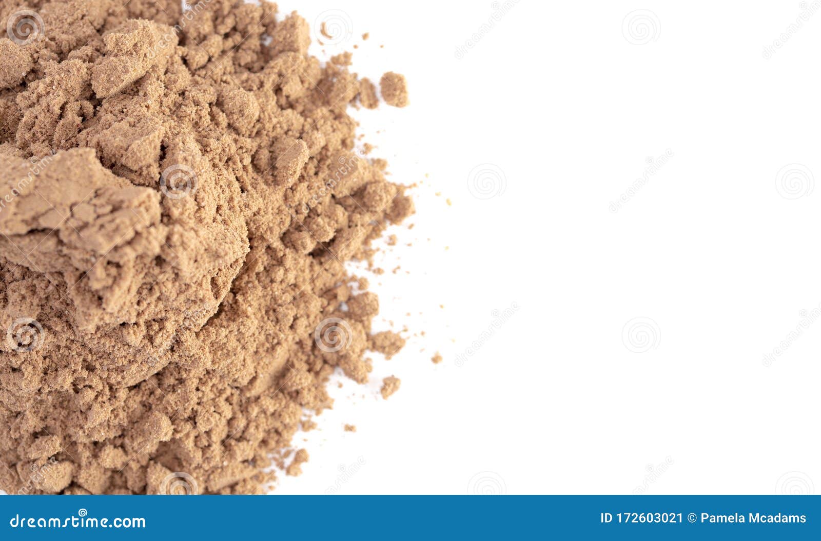 A Chocolate Protein Powder Shake Isolated on a White Background Stock ...