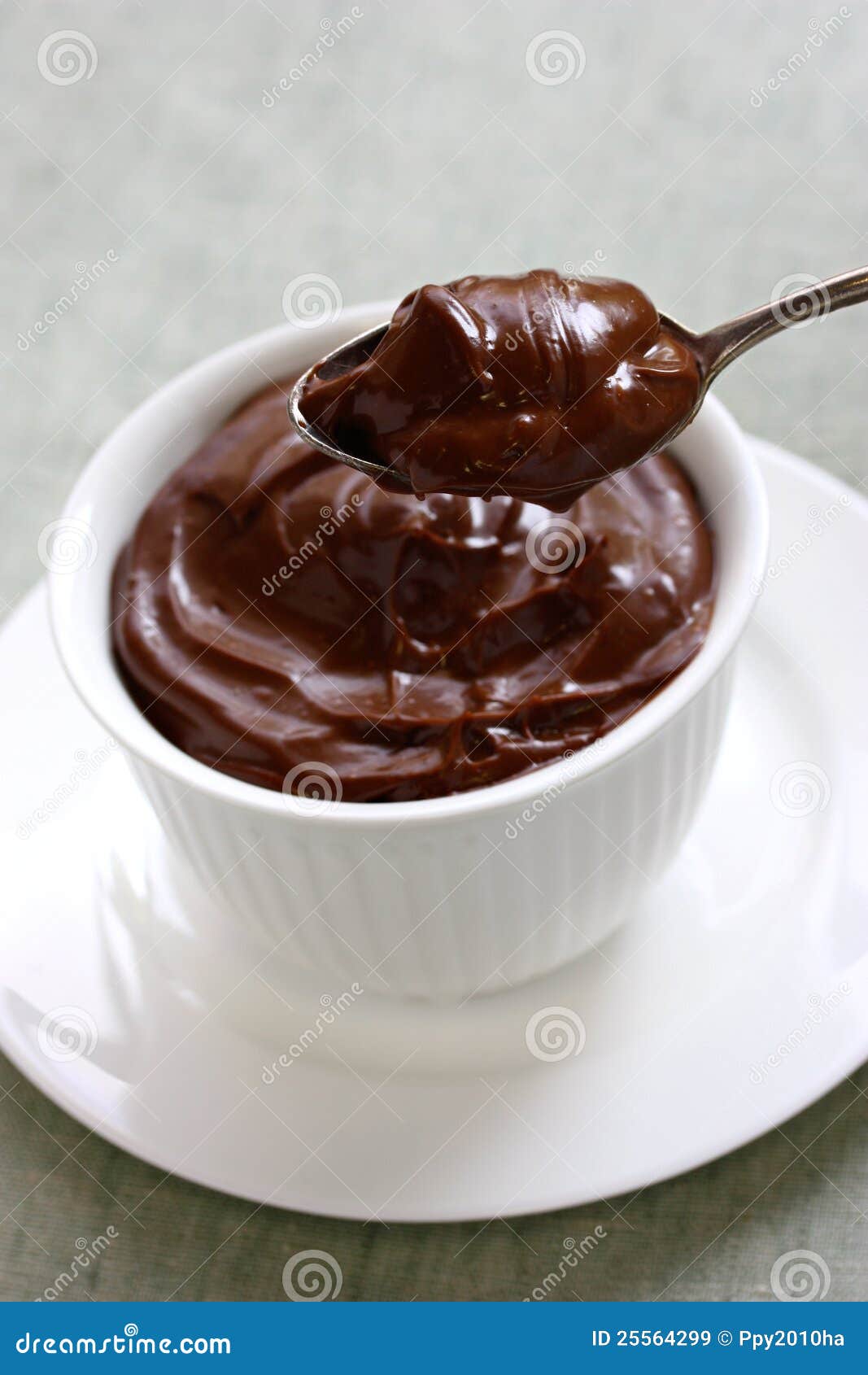 Chocolate pudding stock image. Image of brown, treat - 25564299