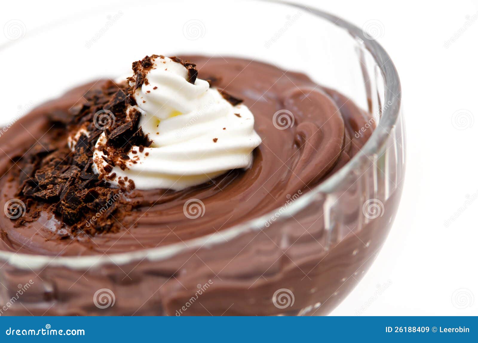 Chocolate pudding stock image. Image of chocolate, whipped - 26188409
