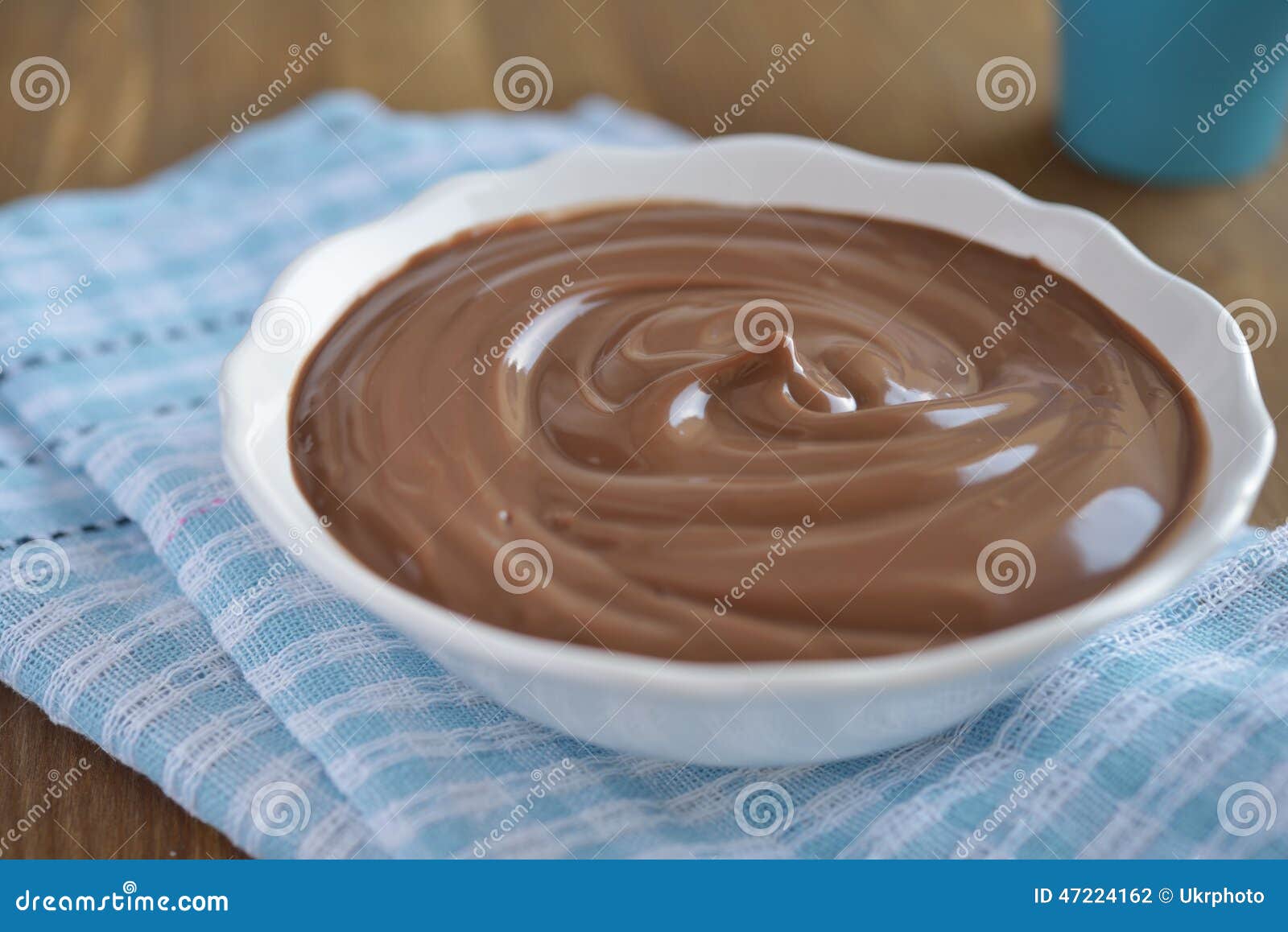 Chocolate pudding stock photo. Image of indoors, food - 47224162