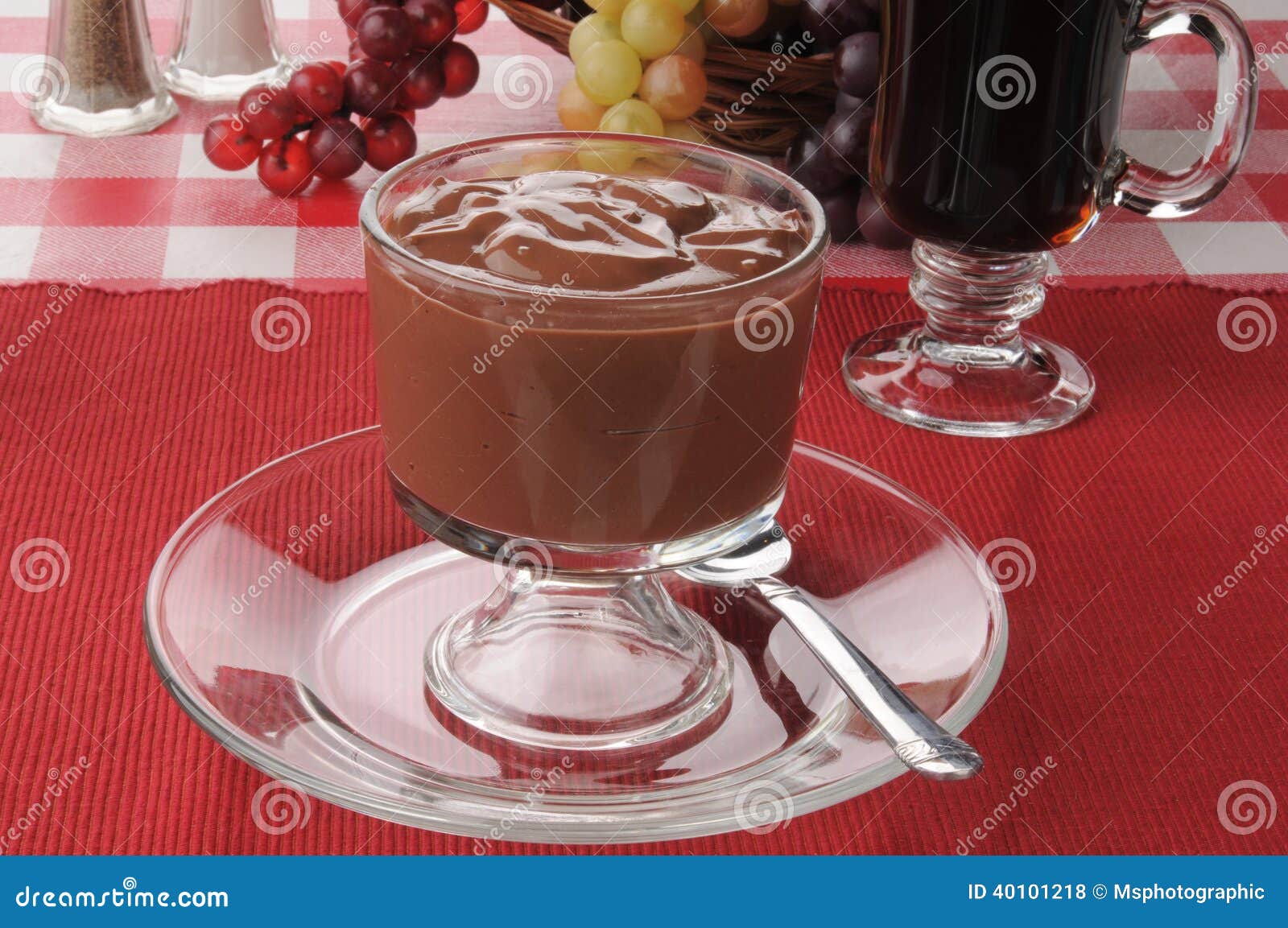 Chocolate pudding stock photo. Image of chocolate, plate - 40101218