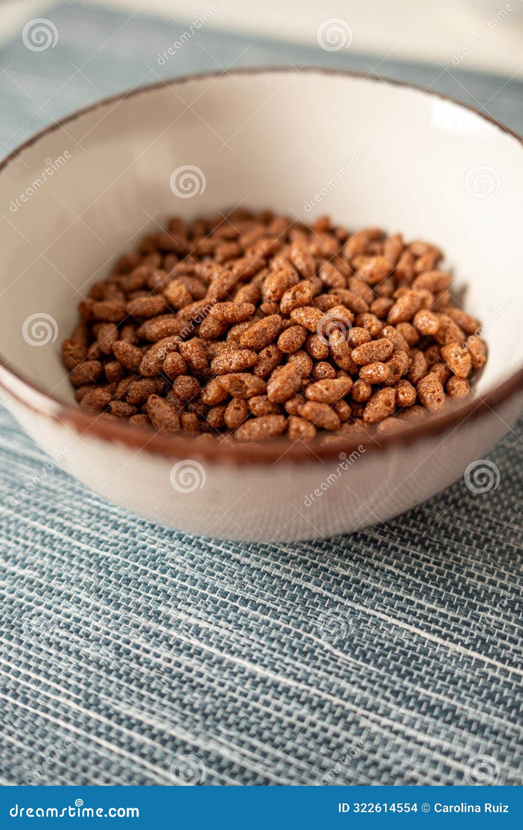 Chocolate Puffed Rice Cereal Stock Photo - Image of health, gourmet ...