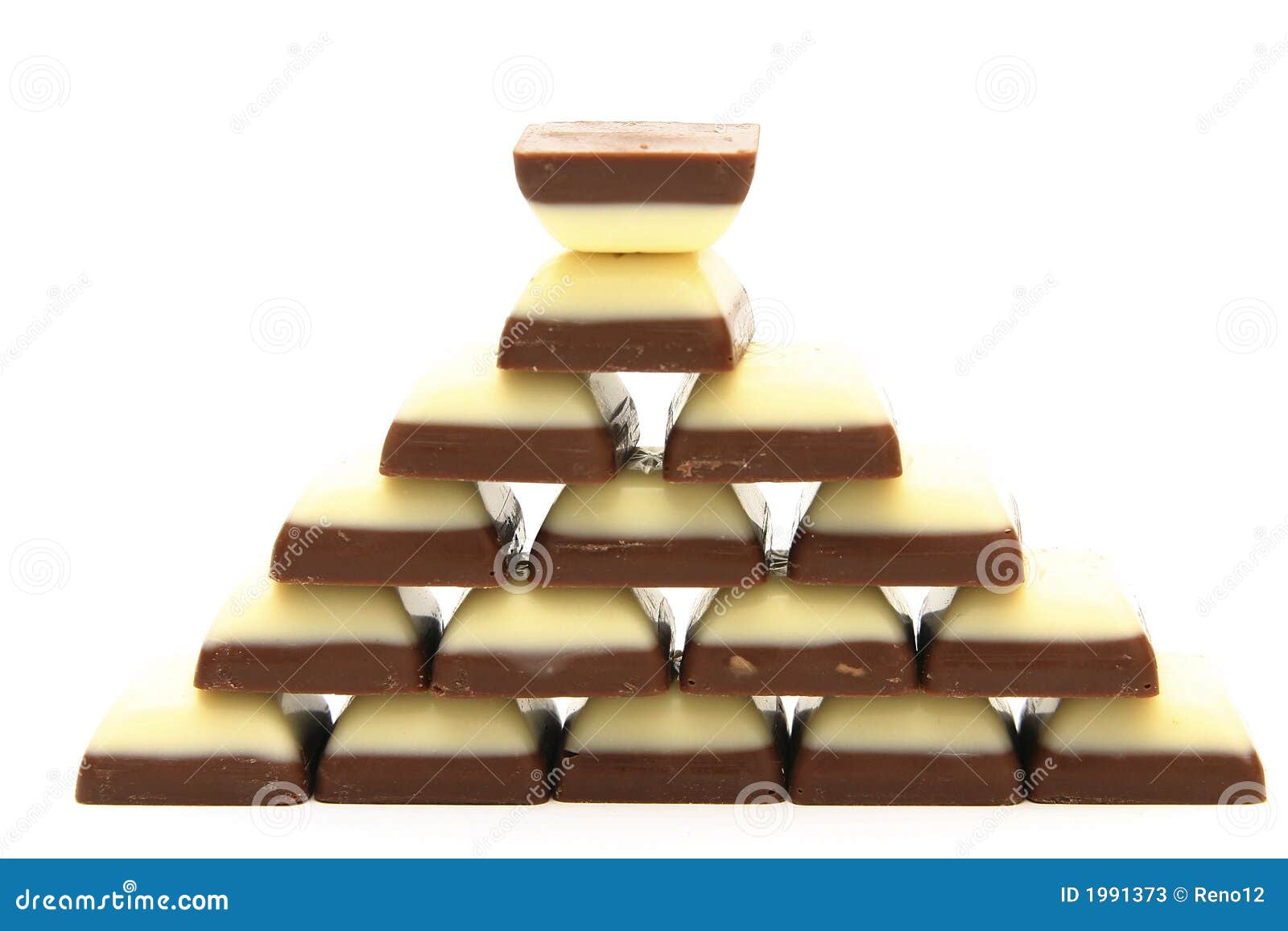 Chocolate pyramid stock image. Image of heap, nutrition - 1991373