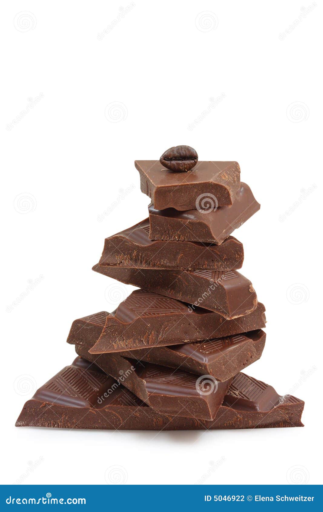 Chocolate pyramid stock photo. Image of white, dark, closeup - 5046922