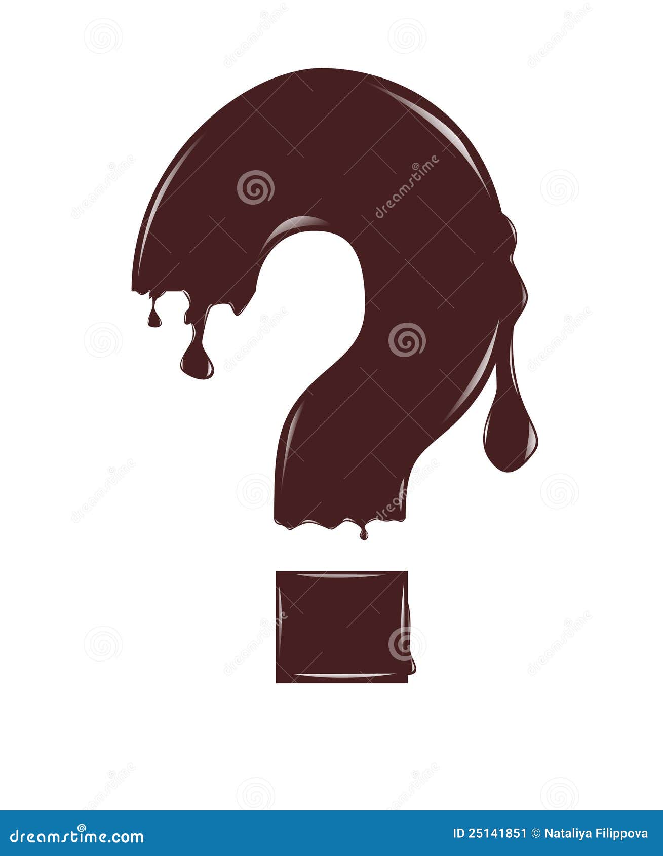 Chocolate Question Mark Royalty-Free Stock Photo | CartoonDealer.com ...