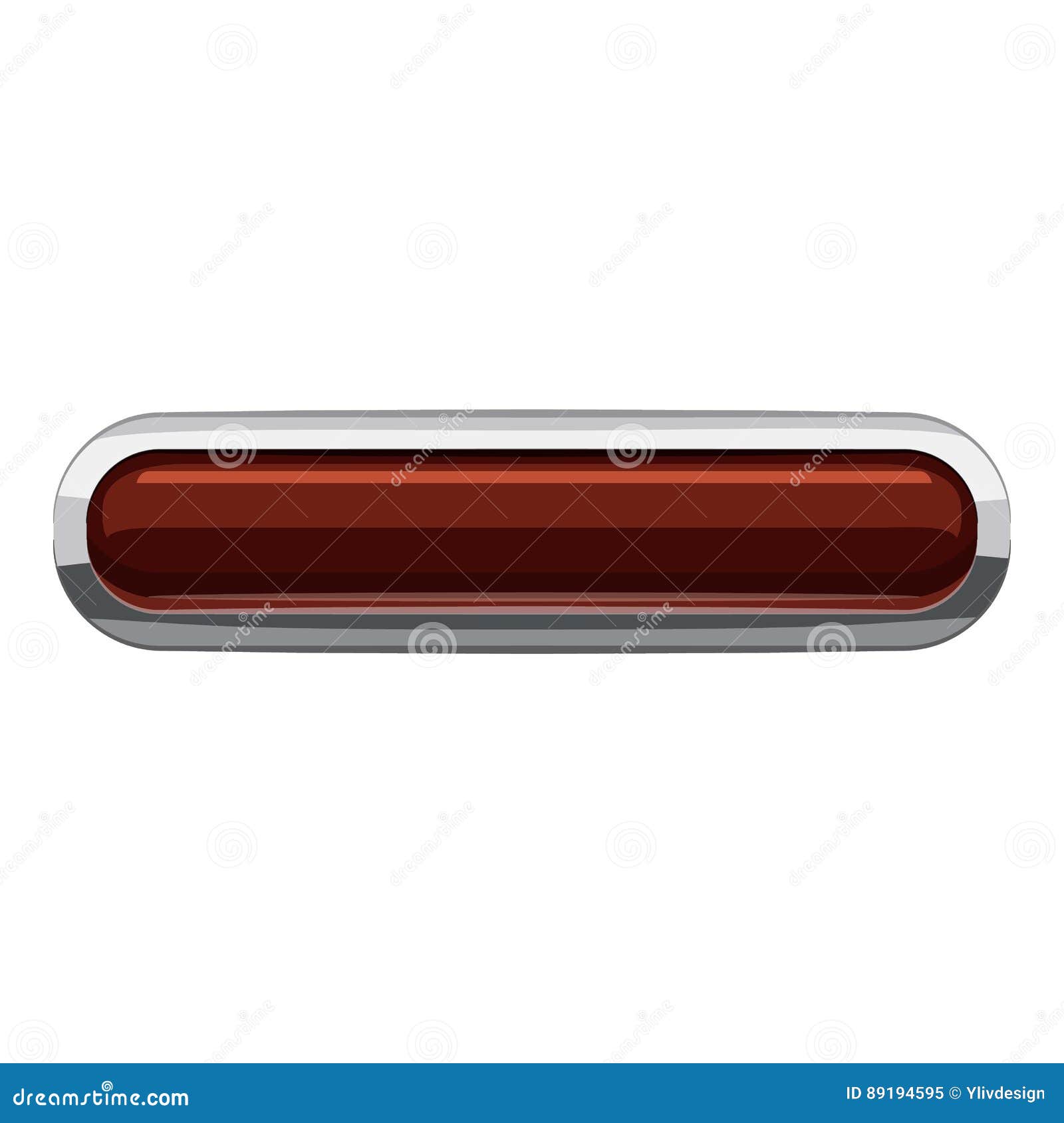 Chocolate Rectangular Button Icon, Cartoon Style Stock Vector ...