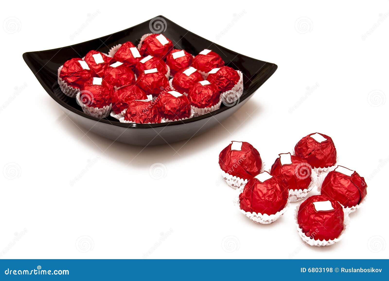 Chocolate in red cover stock photo. Image of brown, gourmet - 6803198