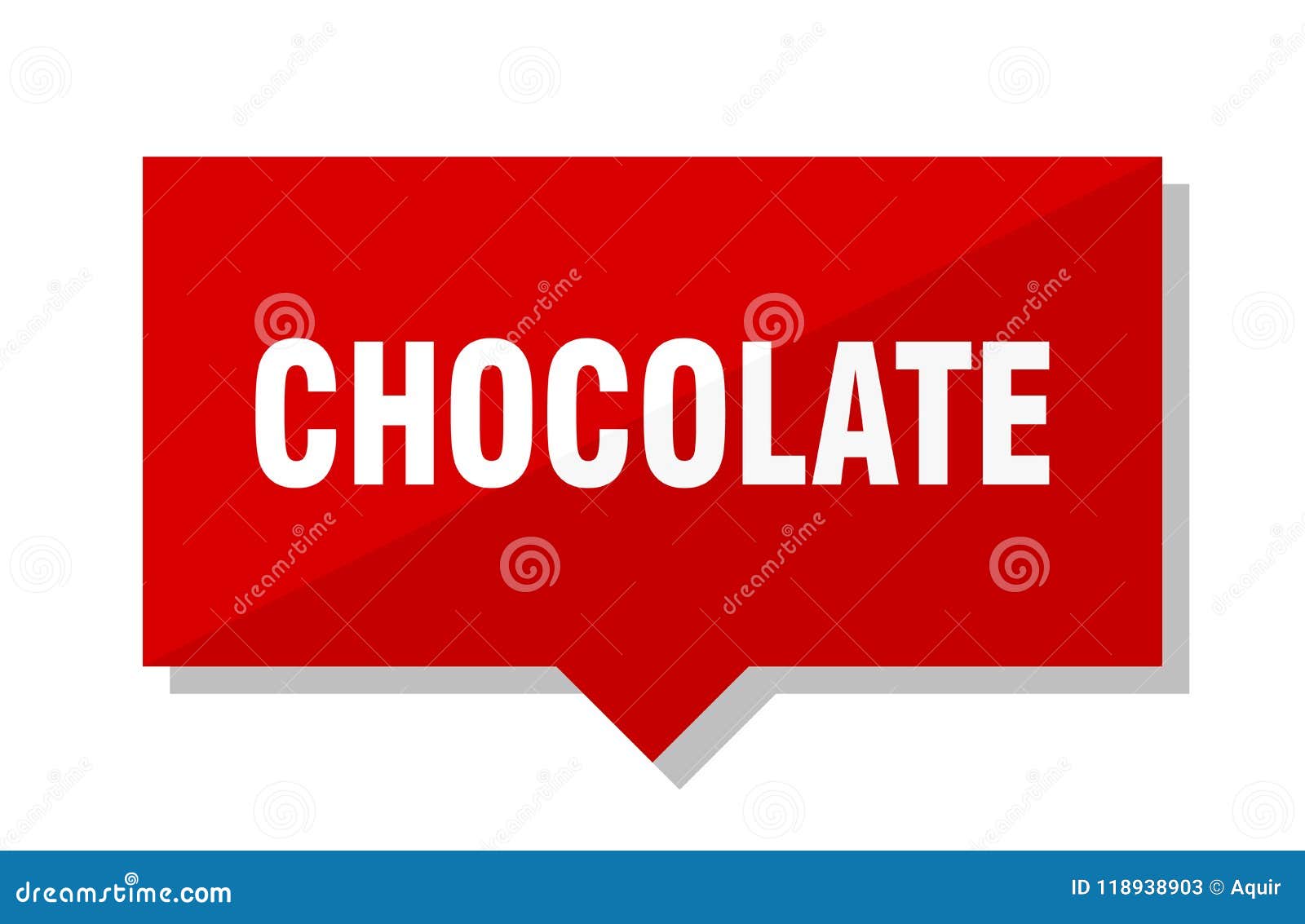 Chocolate price tag stock vector. Illustration of isolated - 118938903