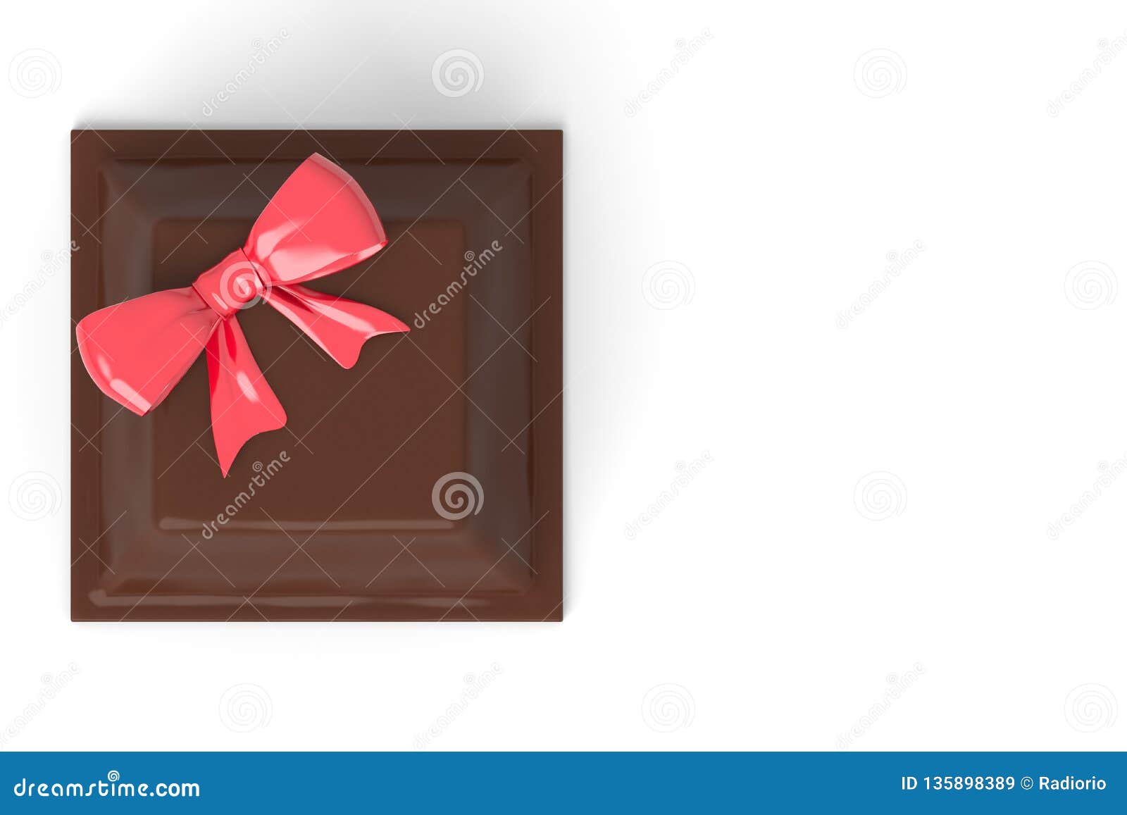 Chocolate with ribbon stock illustration. Illustration of valentine ...