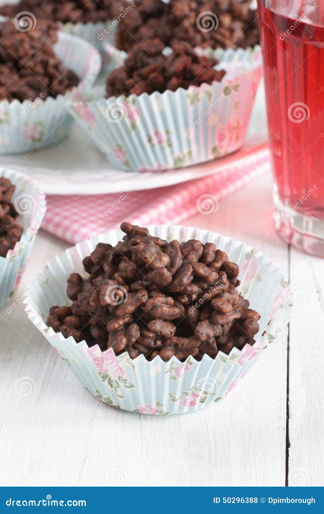 Chocolate rice cakes stock photo. Image of biscuits, party - 50296388