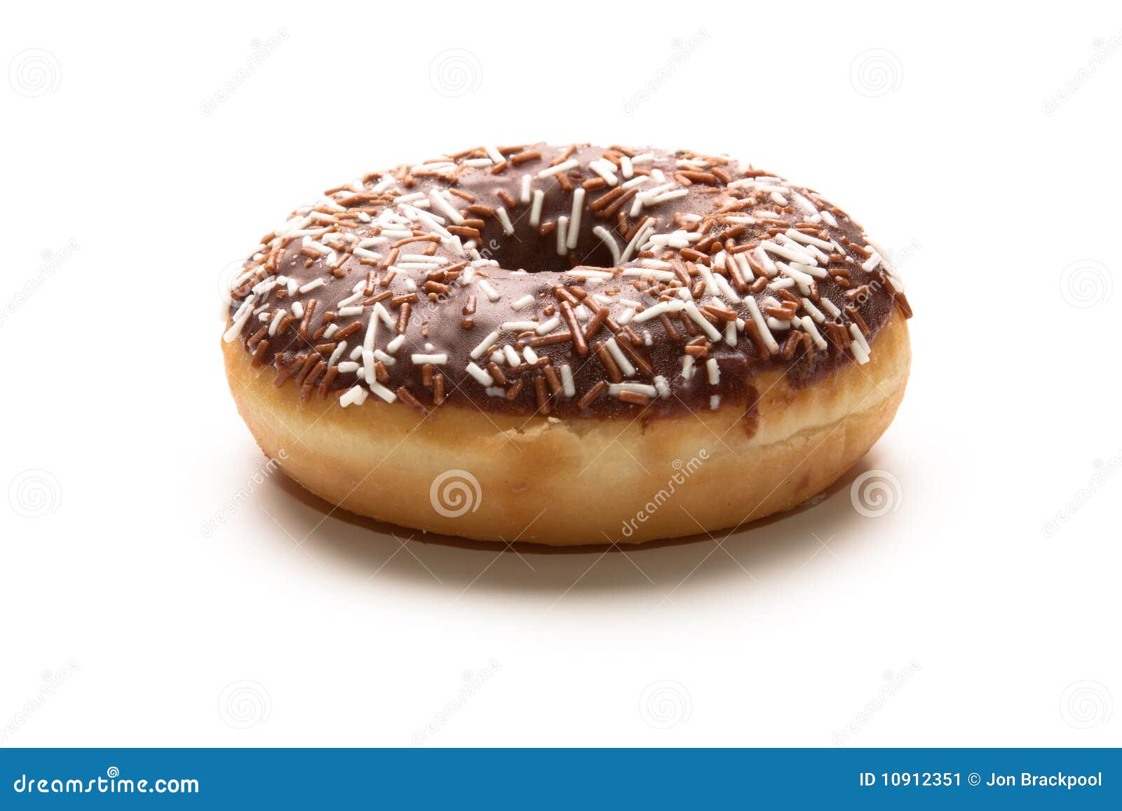 Chocolate Ring Donut stock image. Image of sprinkle, ring - 10912351