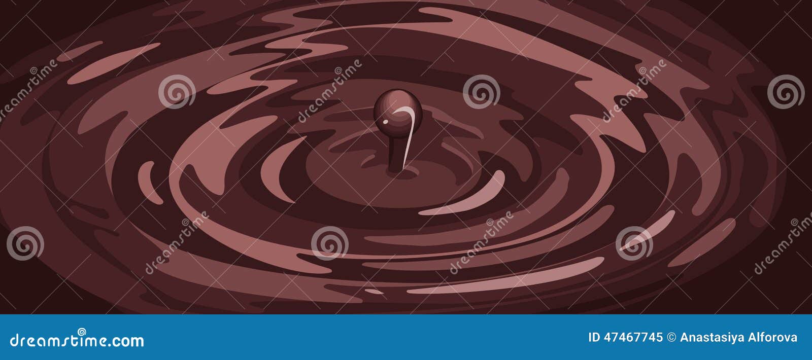Chocolate ripple stock vector. Illustration of ingredient - 47467745