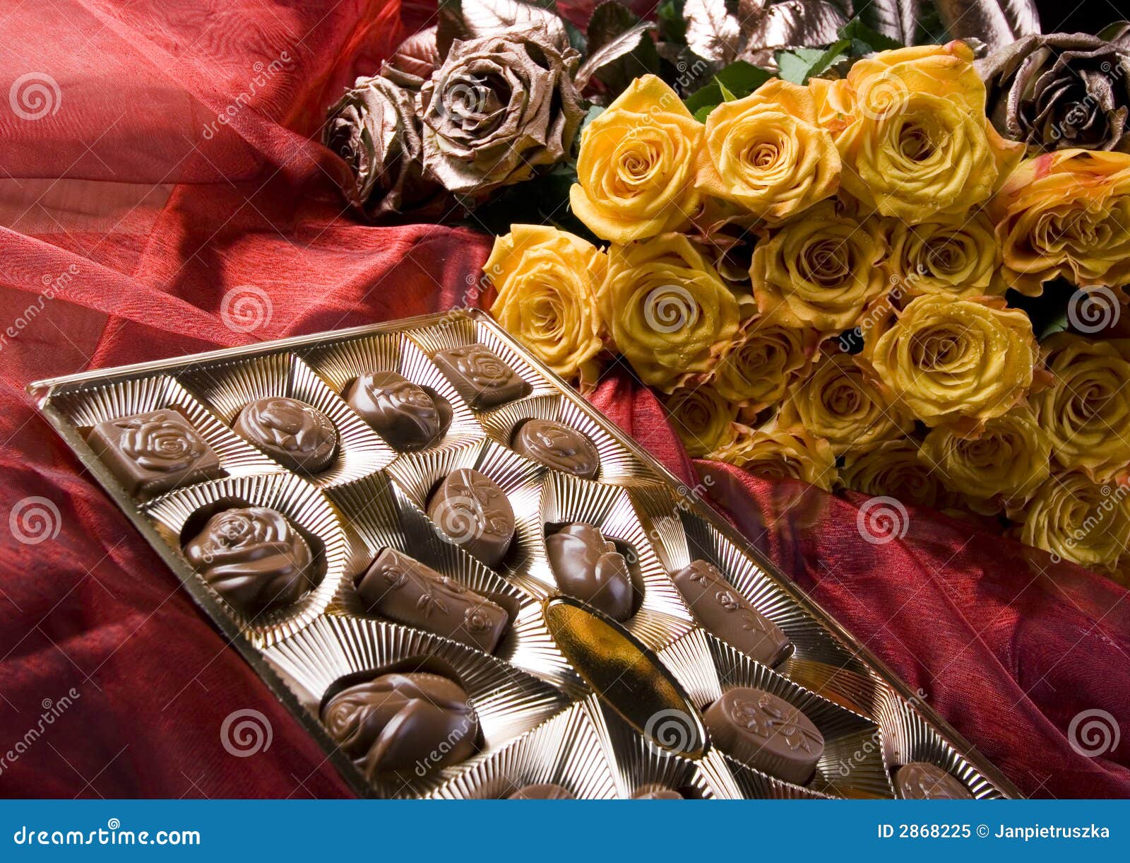 Chocolate & Roses stock image. Image of cocoa, bean - 2868225