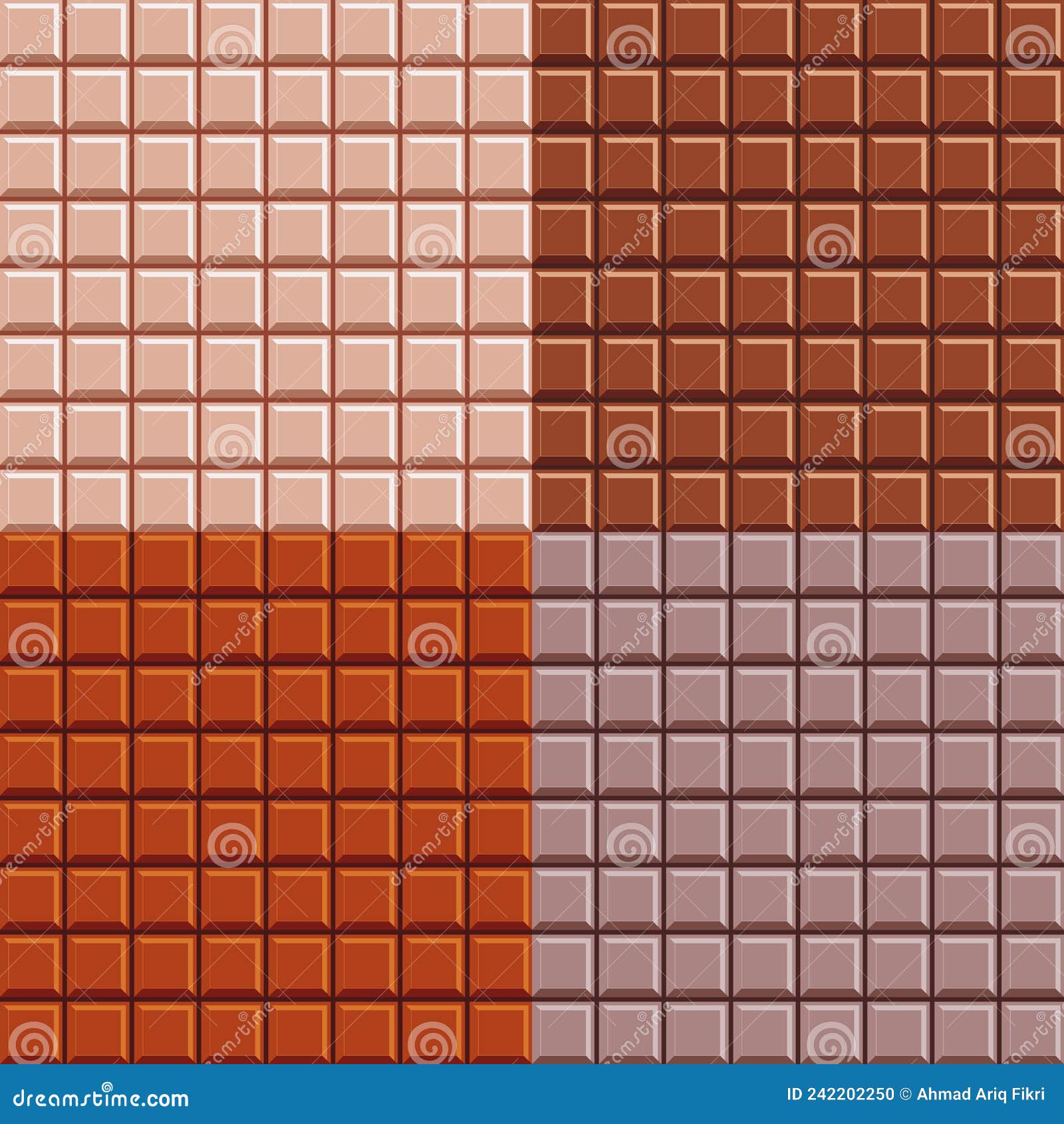 Chocolate Seamless Patterns. Chocolate Bar Seamless Pattern. Chocolate ...