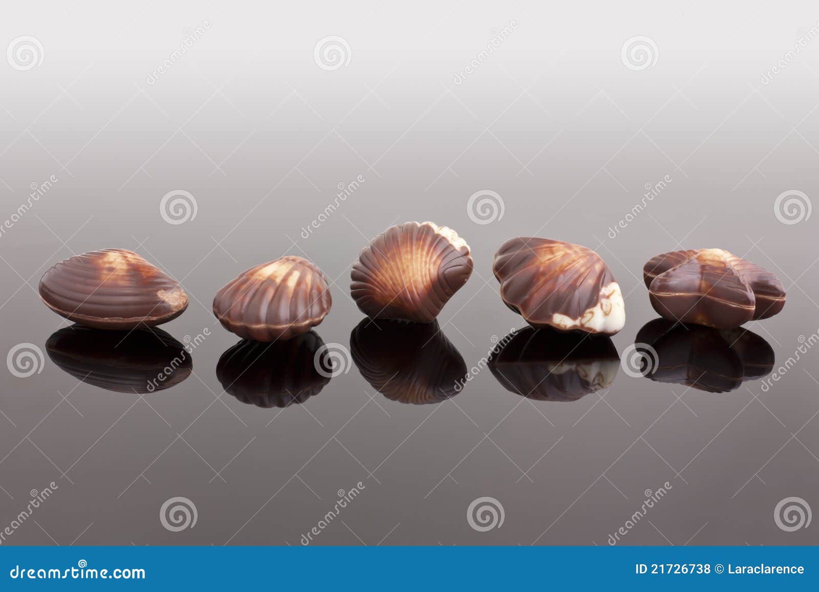 Chocolate shells stock photo. Image of decorative, dark - 21726738