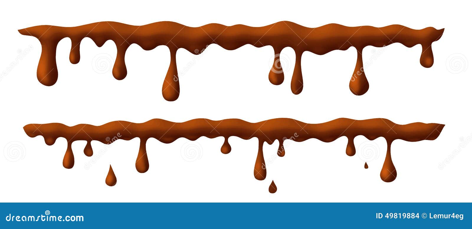 Chocolate smudges stock vector. Illustration of smudged - 49819884