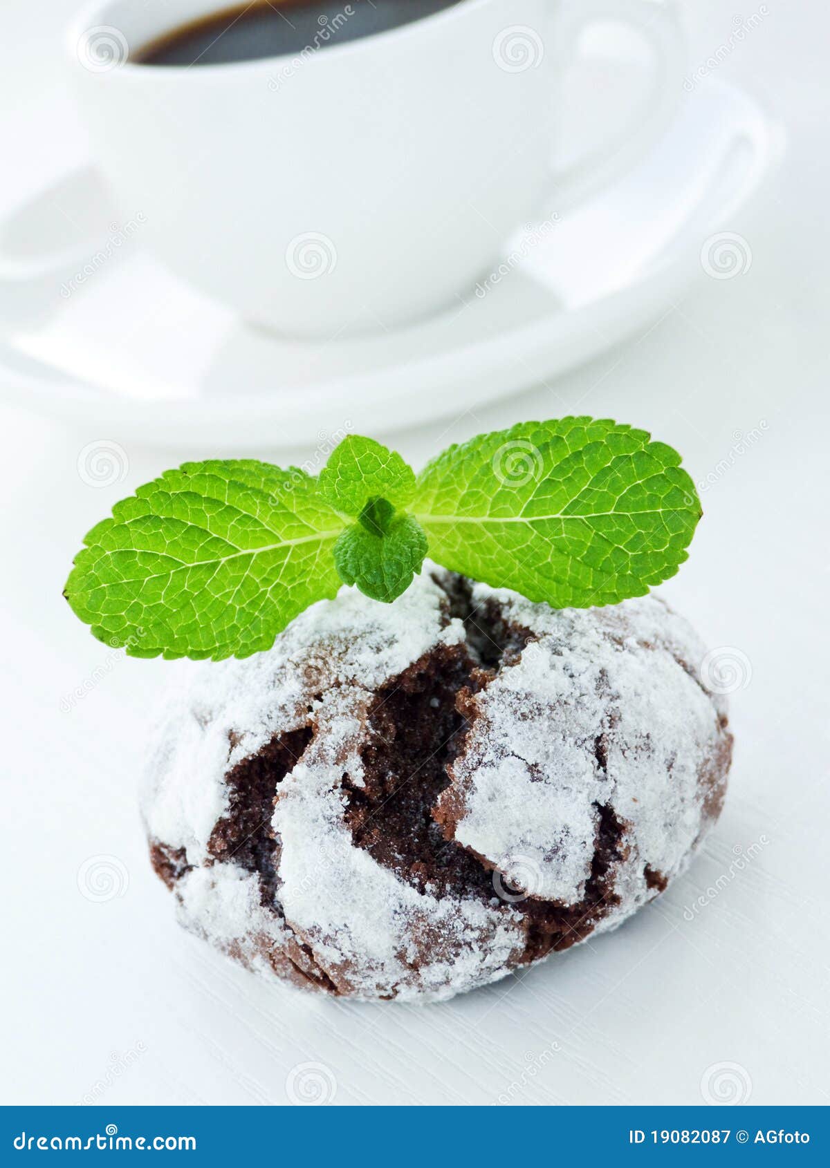 Chocolate snowcap stock image. Image of powdered, sugar - 19082087