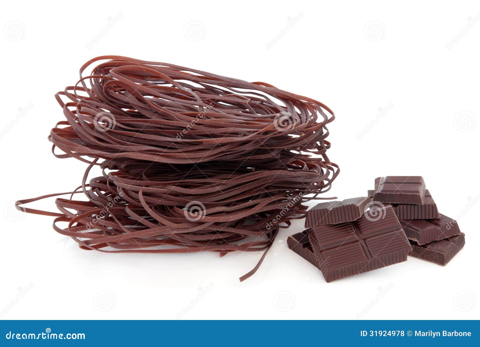 Chocolate Spaghetti stock photo. Image of sweet, gourmet - 31924978