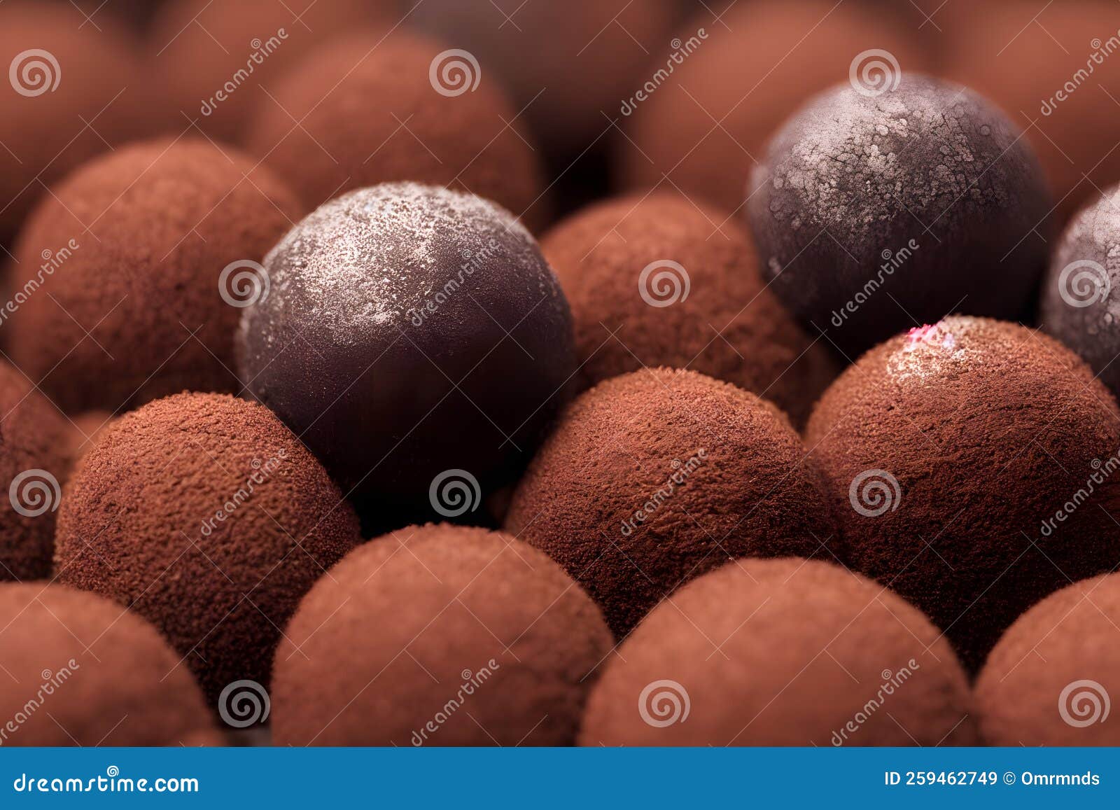 Chocolate Spheres, a Sweet Quick Snack, Sugary Chocolate Balls Stock ...
