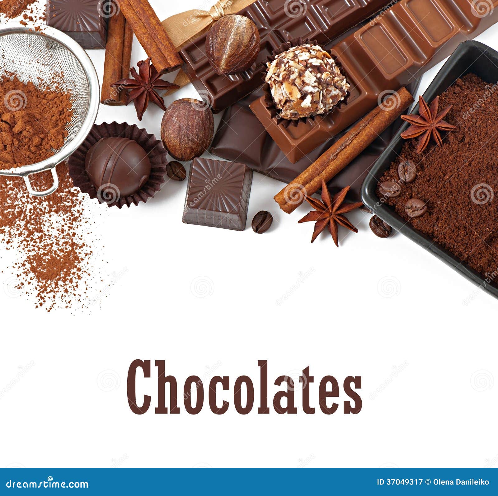 Chocolate and spices stock image. Image of ingredient - 37049317