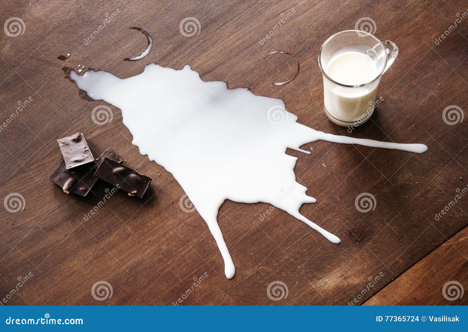 Spilled Chocolate Milk