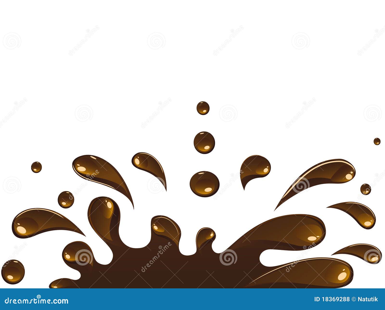 Chocolate Splash Isolated On Background, Include Clipping Path. 3d ...