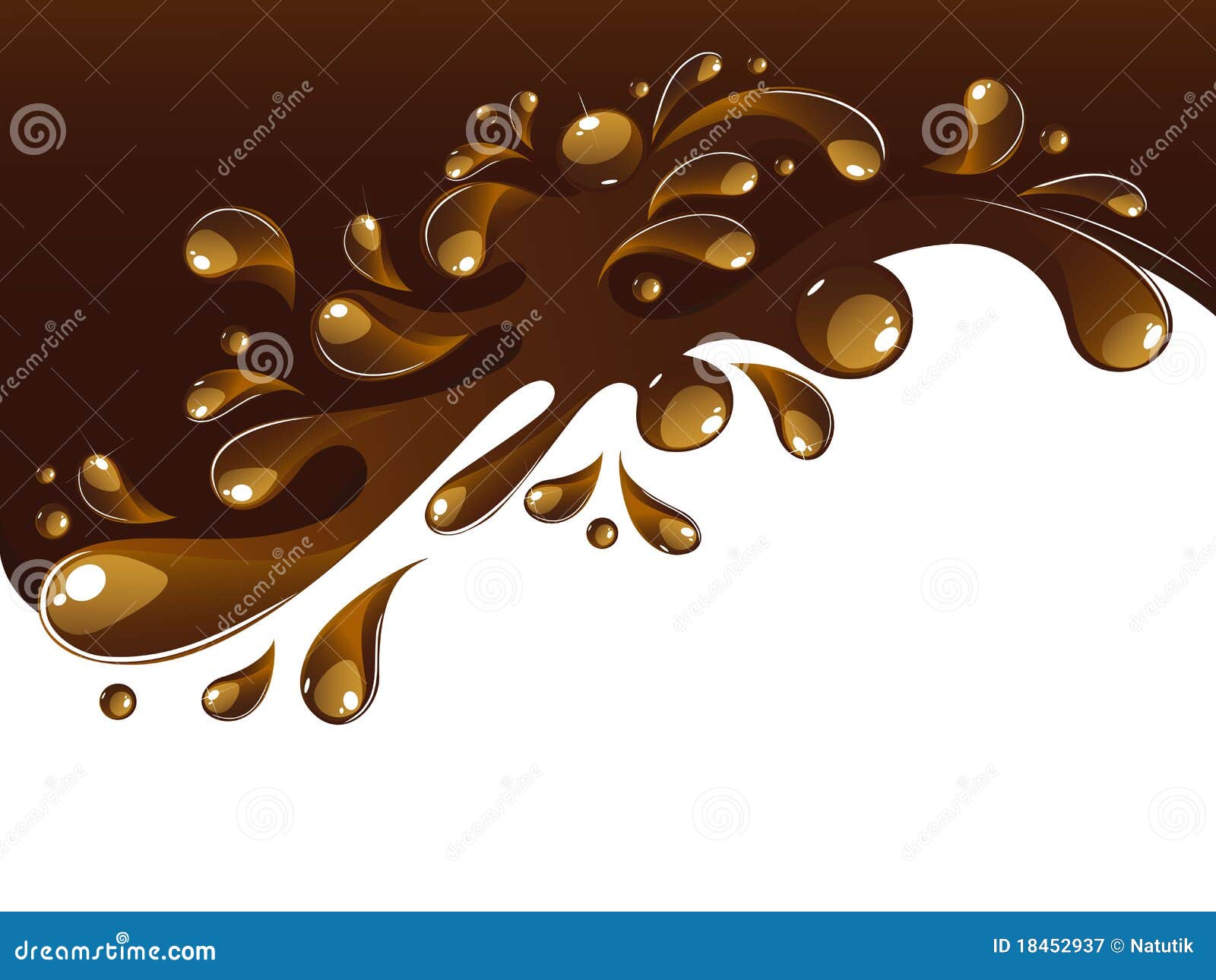 Chocolate splash stock vector. Illustration of cocoa - 18452937