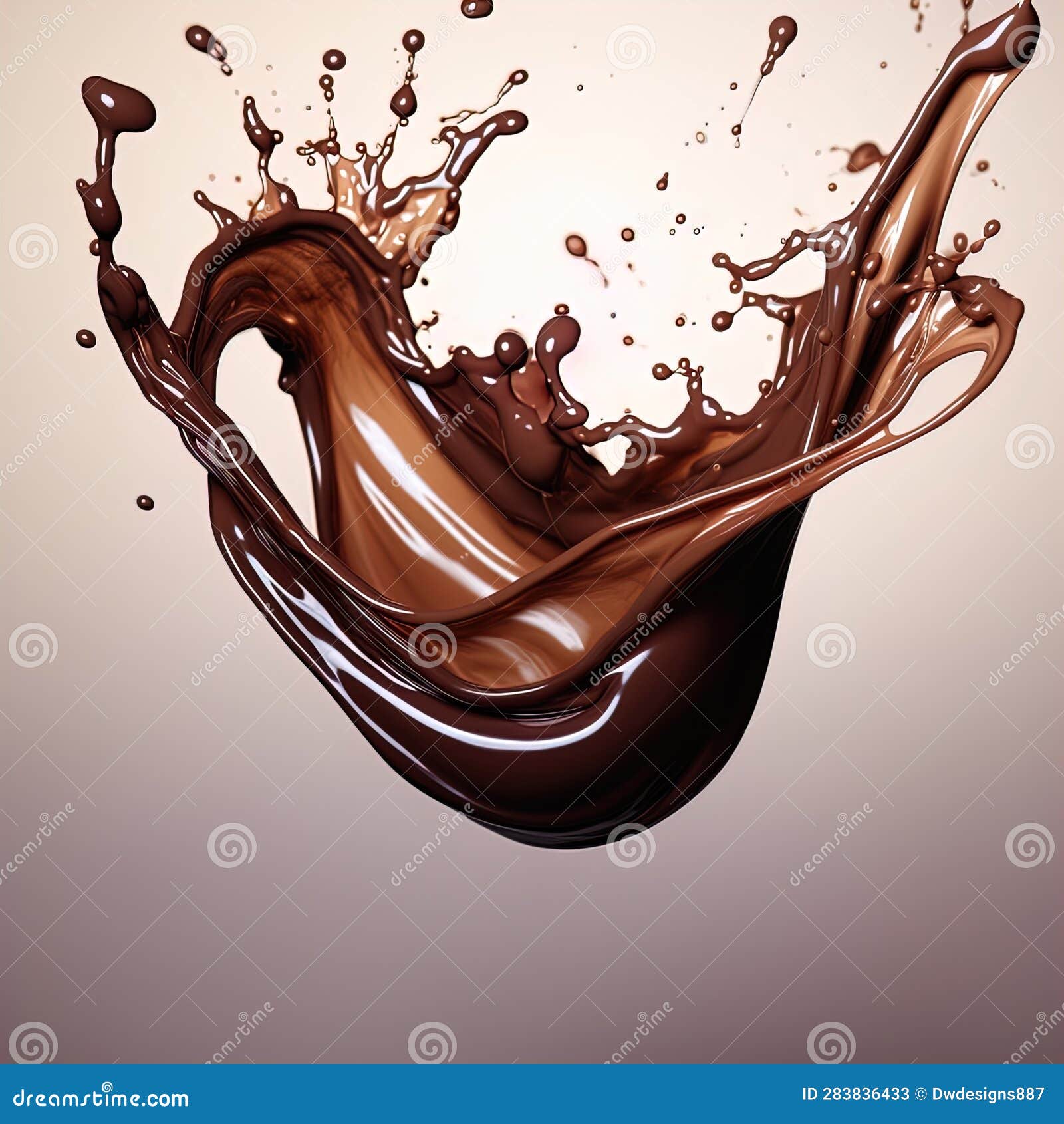 Chocolate splash. stock illustration. Illustration of cartoon - 283836433