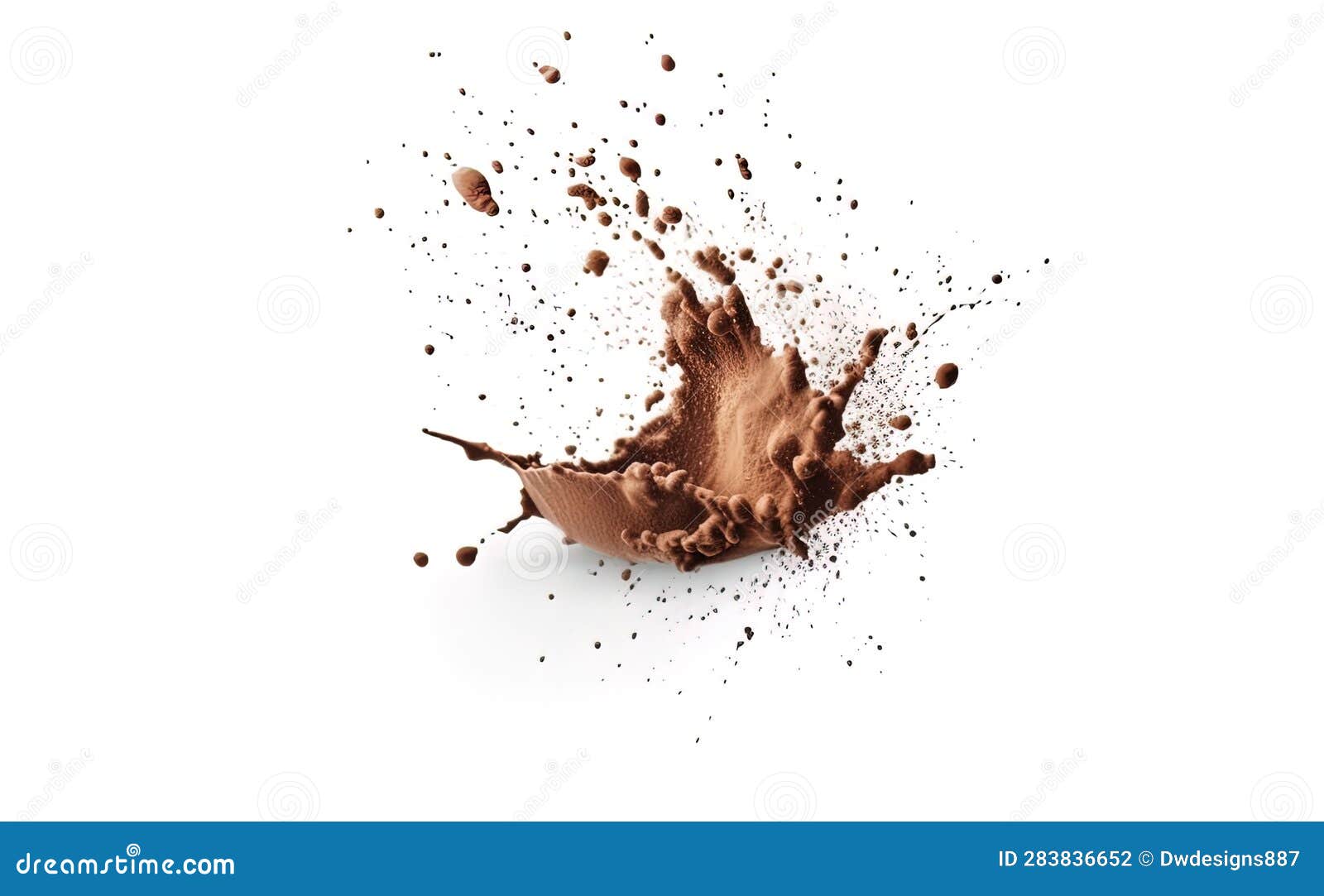 Chocolate splash. stock illustration. Illustration of cake - 283836652