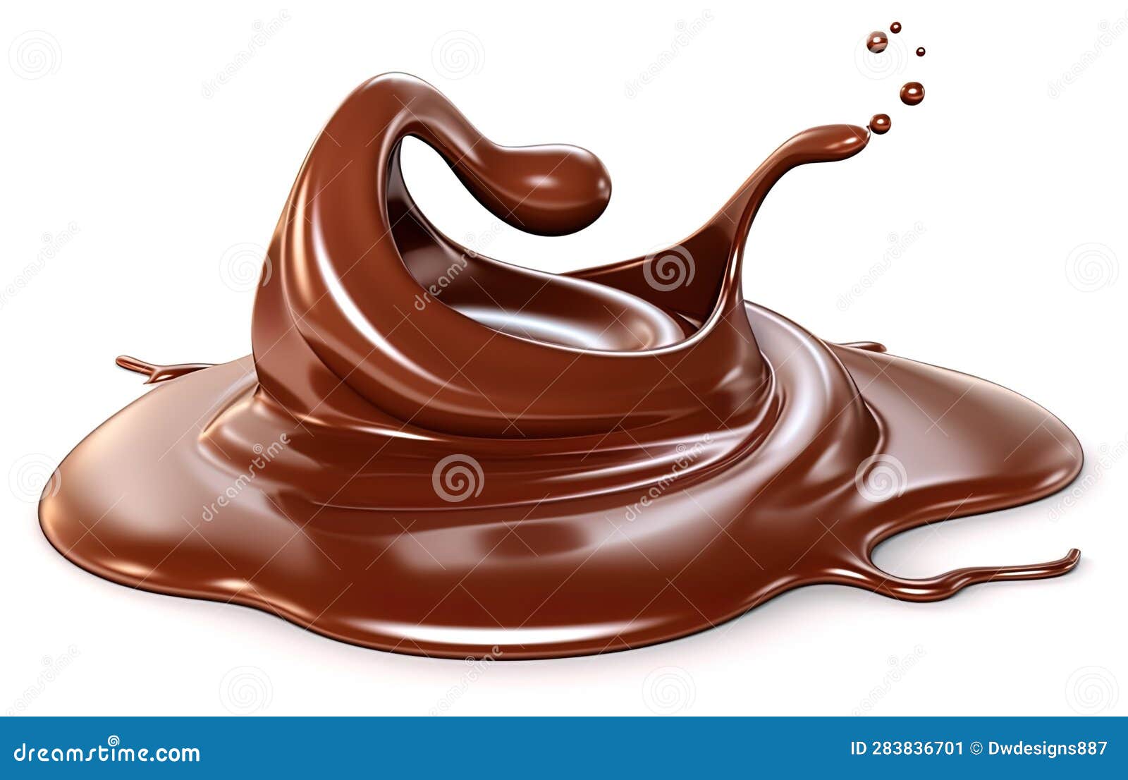 Chocolate splash. stock illustration. Illustration of baking - 283836701