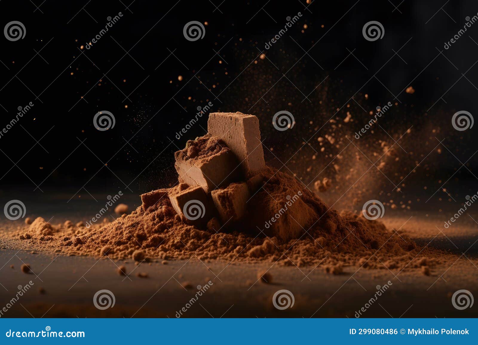 Chocolate Splash Cocoa Creative Poster. Neural Network AI Generated ...