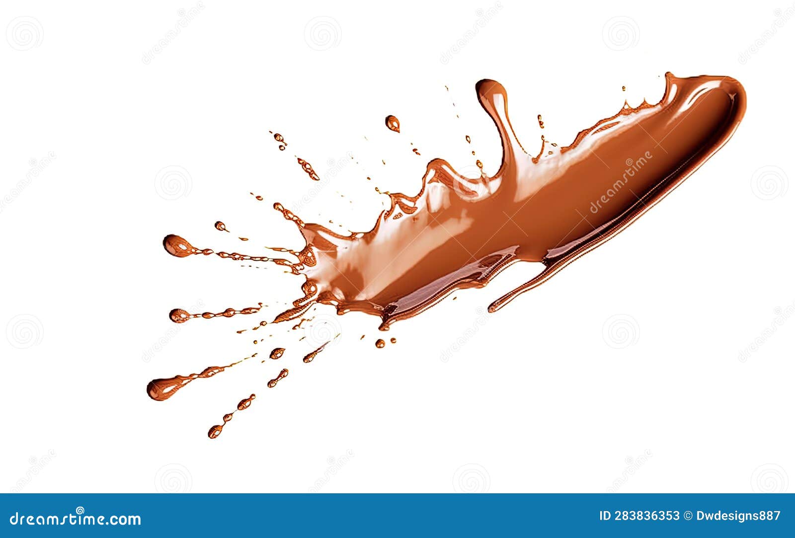 Chocolate splash. stock illustration. Illustration of advertising ...