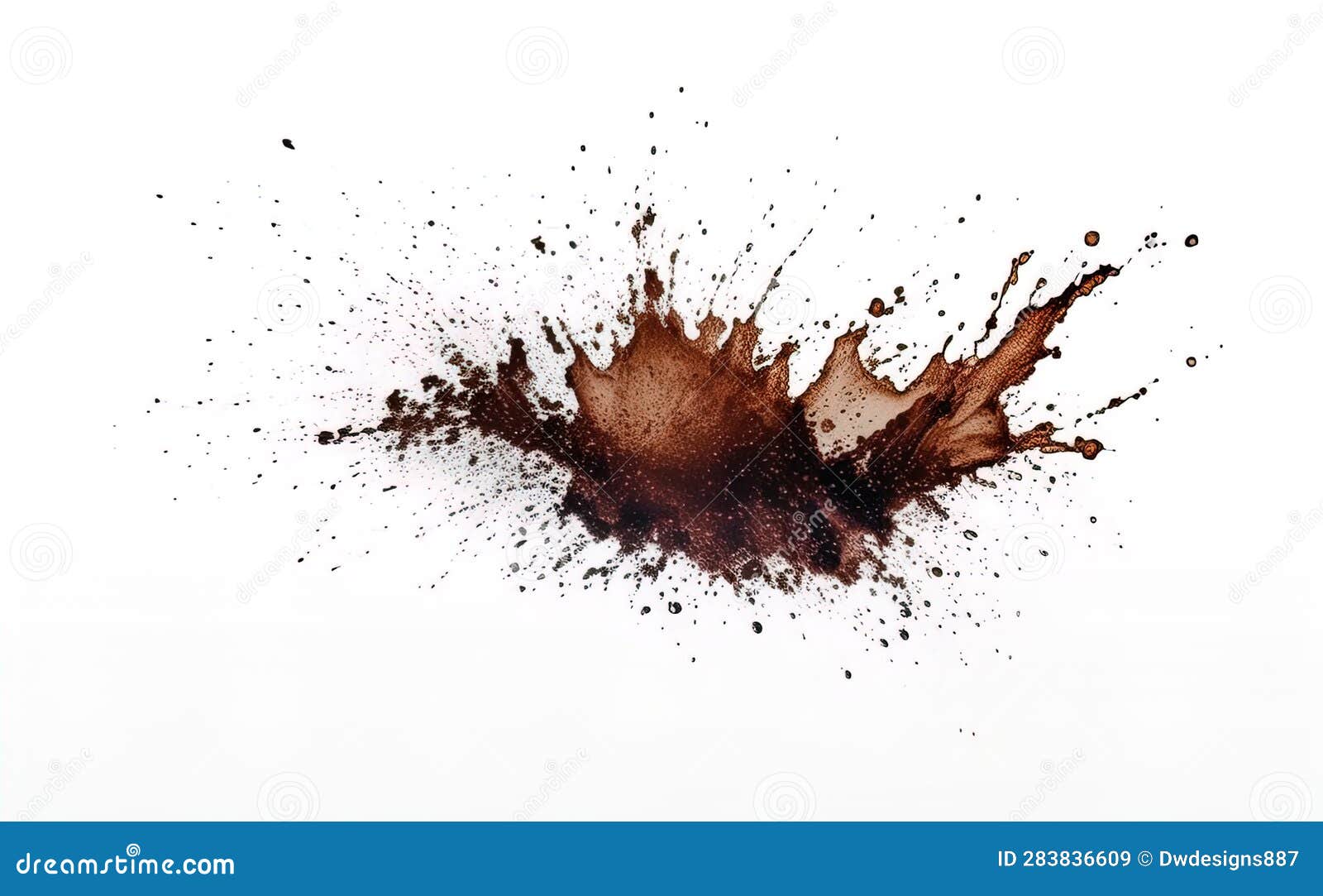 Chocolate splash. stock illustration. Illustration of food - 283836609