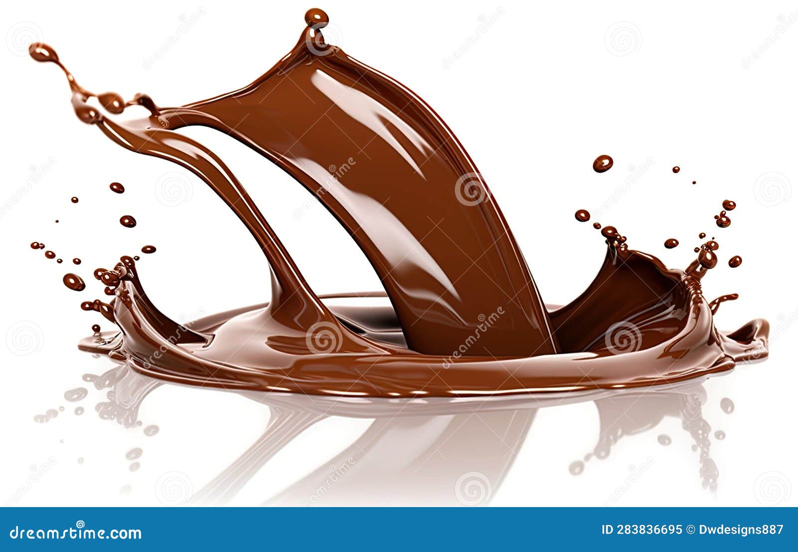 Chocolate splash. stock illustration. Illustration of liquid - 283836695
