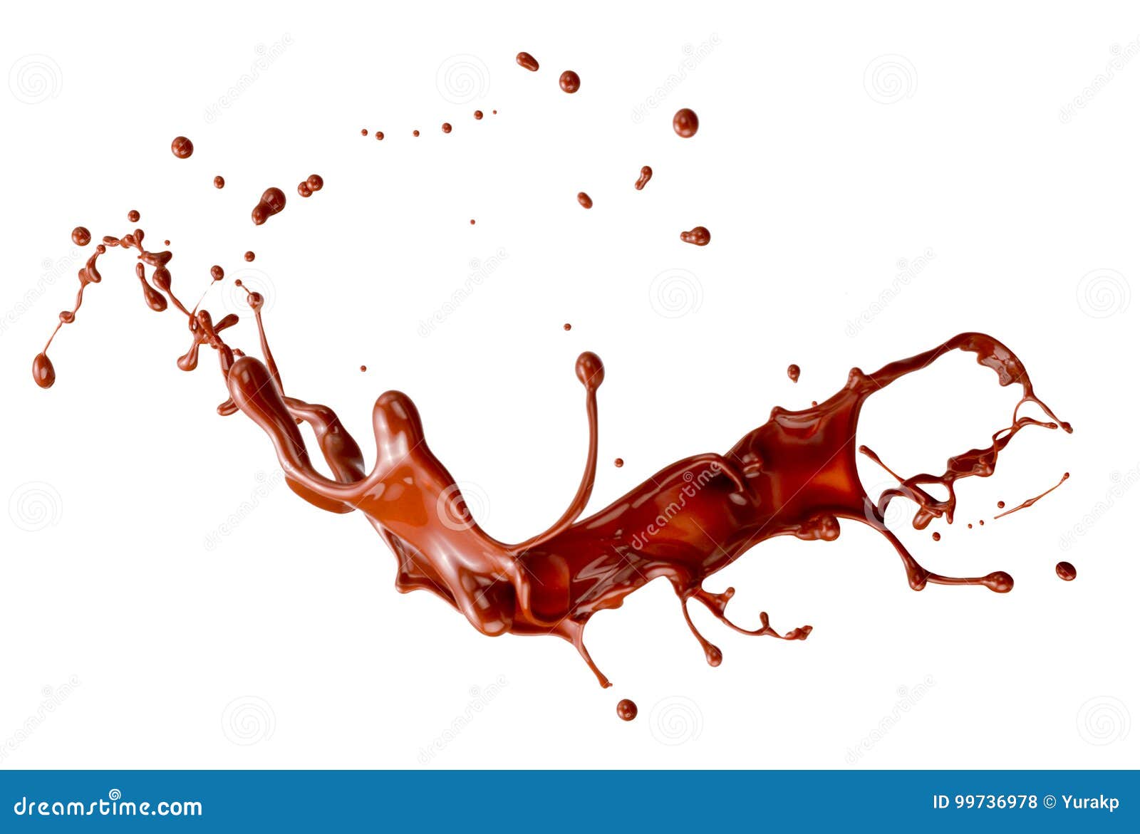 Chocolate Splash Isolated on a White Background Stock Photo - Image of ...