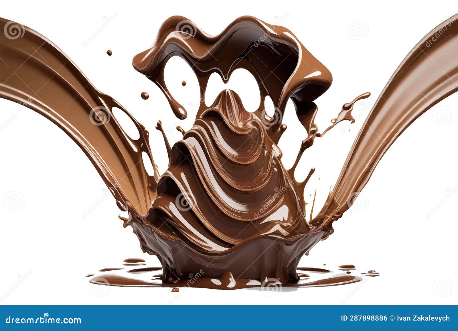 Chocolate Splash. Vector Illustration Desing Stock Illustration ...