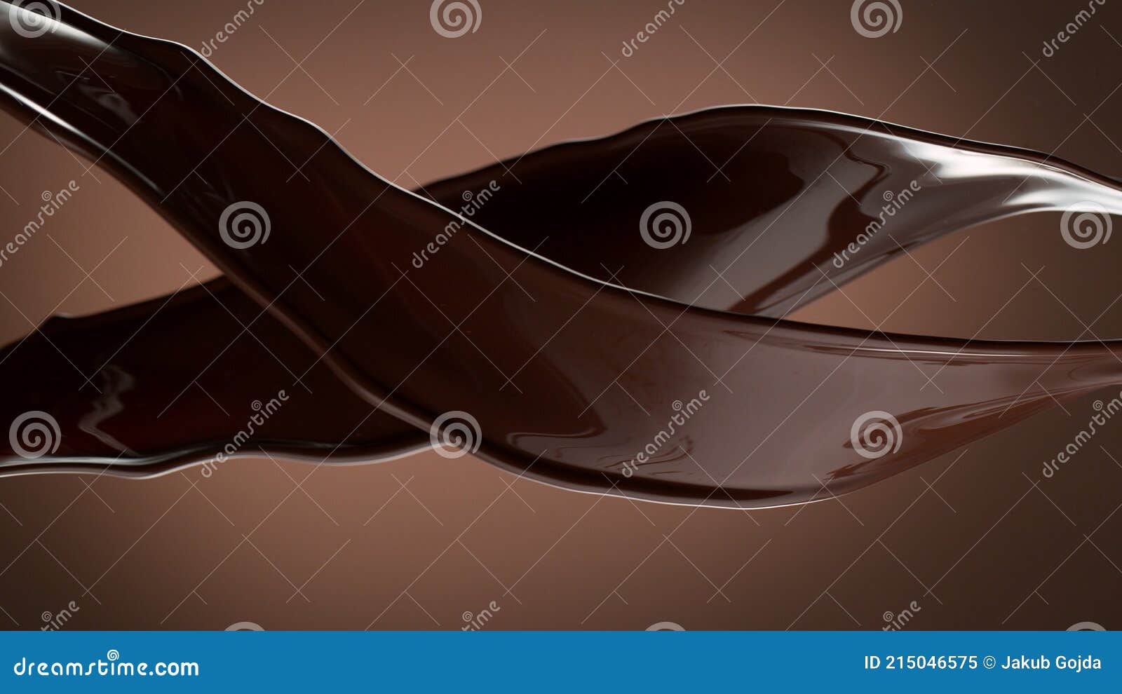 Chocolate Splash Wavy Shape Stock Image - Image of movement, candy ...